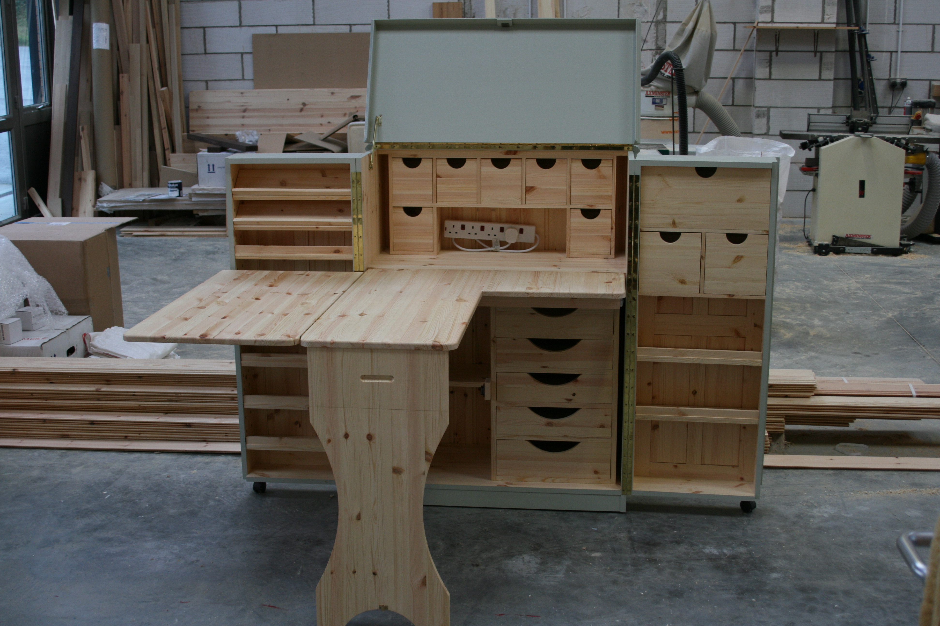 Lundy Sewing Cupboard - Exmoor Furniture