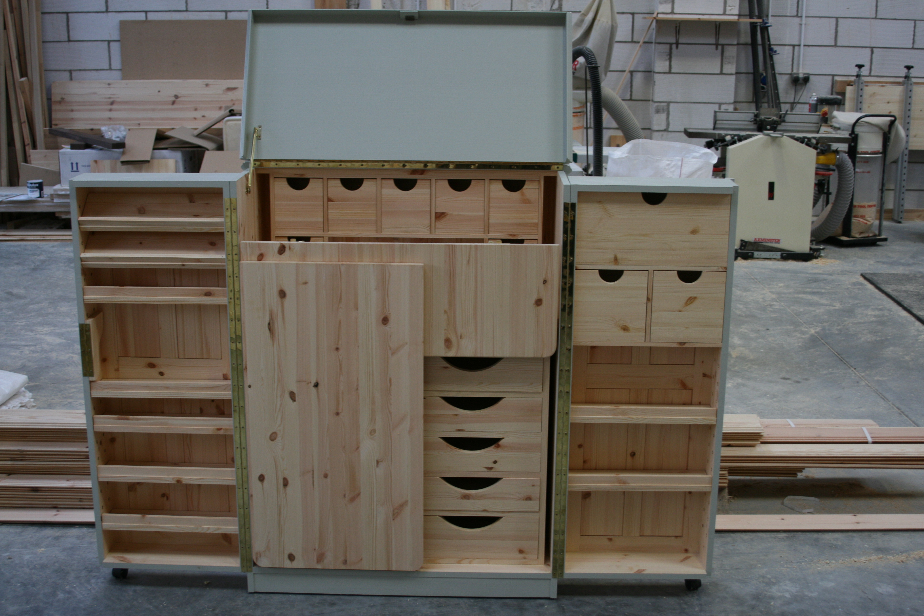 Lundy Sewing Cupboard - Exmoor Furniture