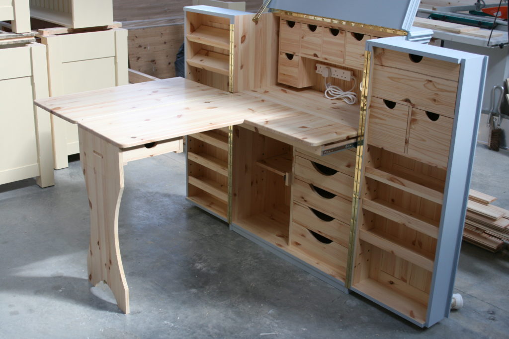 Lundy Sewing Cupboard - Exmoor Furniture